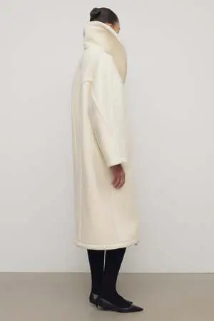 THE ROW Regino Virgin Wool Coat - Ivory