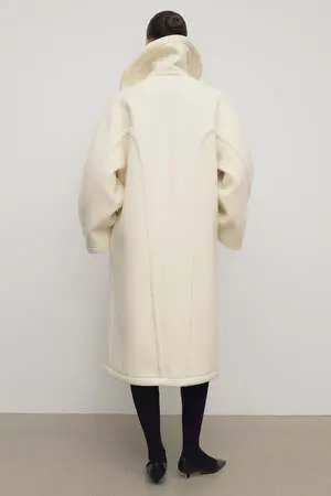 THE ROW Regino Virgin Wool Coat - Ivory
