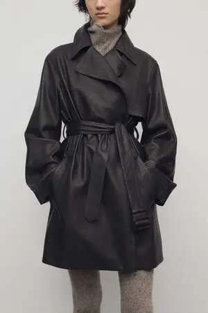 THE ROW Siempra Leather Coat