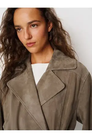Veda Jaden Cropped Suede Jacket