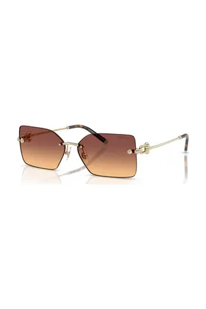 TIFFANY SUNGLASS HUT Tiffany & Co. Rimless Sunglasses - Violet