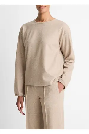 Vince Italian Wool-blend Lounge Pullover