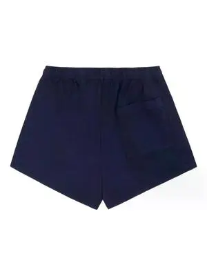 SPORTY & RICH Embroidered Elasticated Shorts - Blue