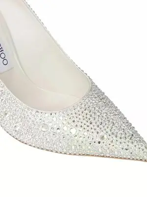 JIMMY CHOO Love 100 Crystal-embellished Pumps