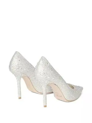 JIMMY CHOO Love 100 Crystal-embellished Pumps