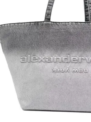 Alexander Wang Large Denim Tote - Grey