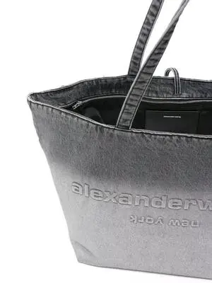 Alexander Wang Large Denim Tote - Grey