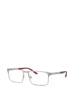 Emporio Armani Rectangle-frame Eyeglasses - Silver