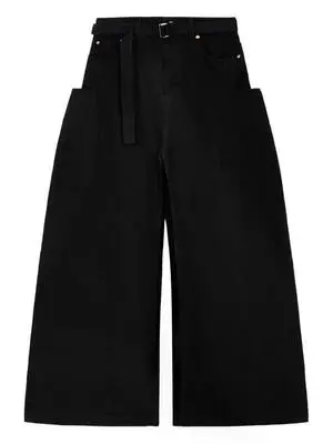 Sacai Belted Denim Skirt