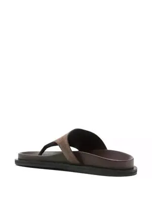 A.emery Imara Suede Flat Sandals - Brown