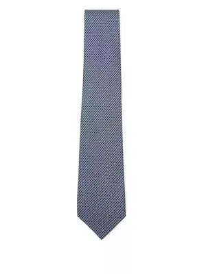 FERRAGAMO Patterned Necktie - Blue