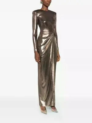 CRISTALLINI Ornelia Twisted Maxi Dress