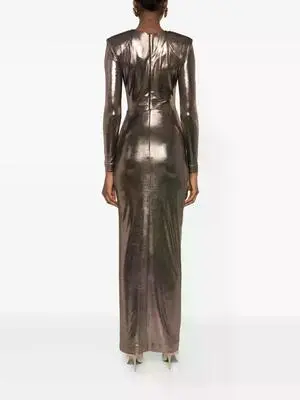 CRISTALLINI Ornelia Twisted Maxi Dress