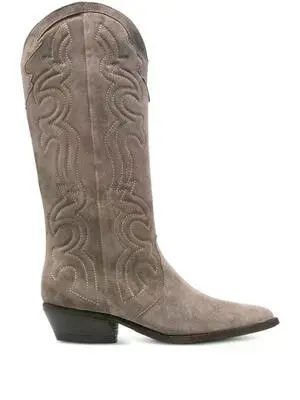 JULIE DEE Ge039 Embroidered Boots