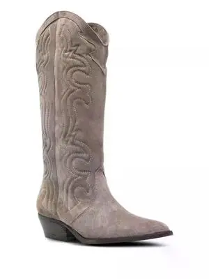 JULIE DEE Ge039 Embroidered Boots