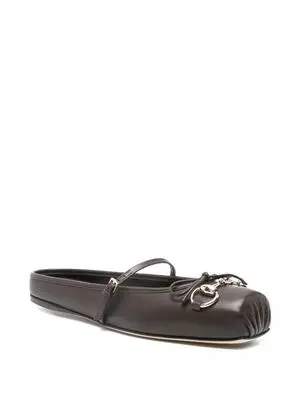 Gucci Horsebit Strap Ballet Flats