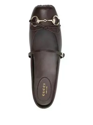 Gucci Horsebit Strap Ballet Flats