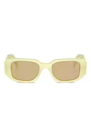 Prada Geometric-frame Sunglasses - Yellow