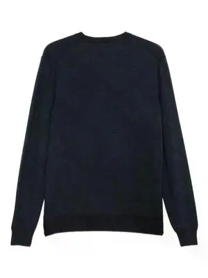 GRAN SASSO Crew Neck Wool Sweater - Blue