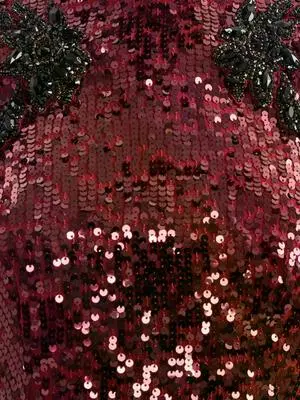 Erdem Sequin-embellished Midi Dress - Red