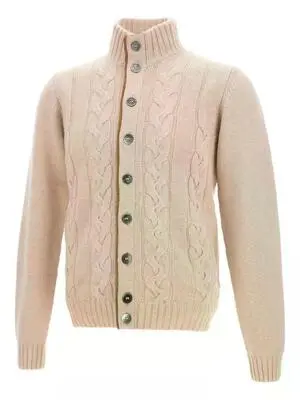 DELLA CIANA Cable-knit Buttoned Cardigan