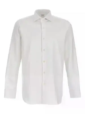 BAGUTTA Button-fastening Long-sleeve Shirt - White