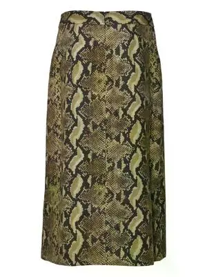 Aspesi Snakeskin-print Midi Skirt