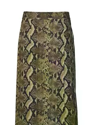 Aspesi Snakeskin-print Midi Skirt