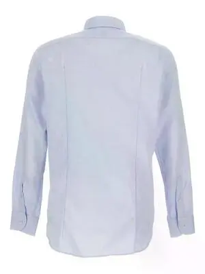 BAGUTTA Button-fastening Long-sleeve Shirt - Blue