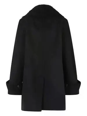 Ermanno Scervino Fur-collar Double-breasted Coat