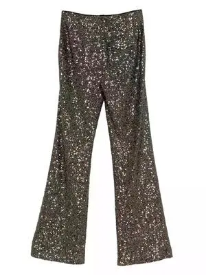 LUISA CERANO Sequinned Flared Trousers