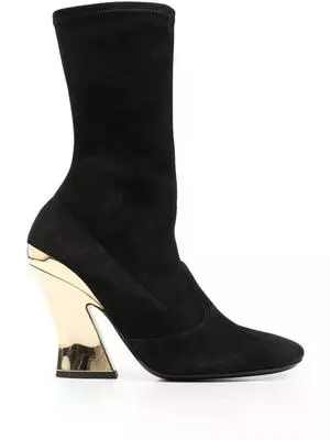 Women's Sculptural Heel Ankle Boots