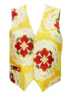 IRIE' Floral Pattern Waistcoat