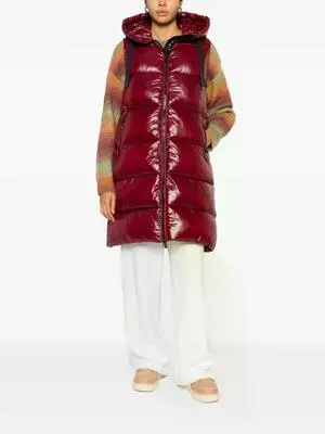 SAVE THE DUCK Hooded Zip-up Gilet - Red
