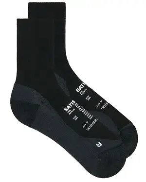 Satisfy Merino Nylon Tube Socks - Black