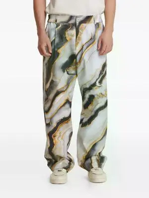 IRINA VOINEA Printed Trousers
