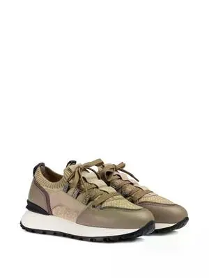 DOUCAL'S Embellished Leather Sneakers