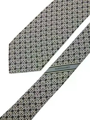 FERRAGAMO Printed Necktie - Black