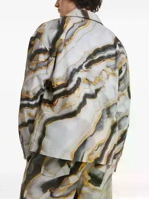 IRINA VOINEA Marble Overshirt