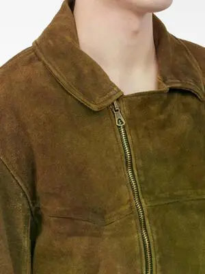 MAISON MARGIELA Belted Asymmetrical-zip Leather Jacket