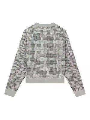 Kenzo Weave Crew-neck Cardigan