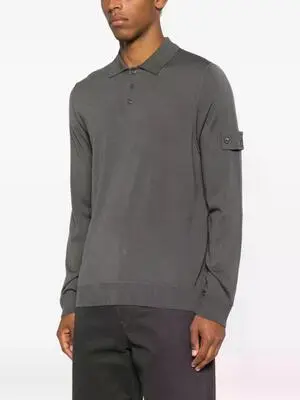 Stone Island Long-sleeve Polo Shirt - Grey