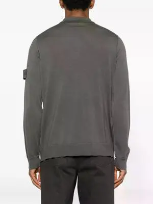 Stone Island Long-sleeve Polo Shirt - Grey