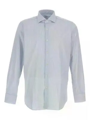 BAGUTTA Button-fastening Striped-pattern Shirt