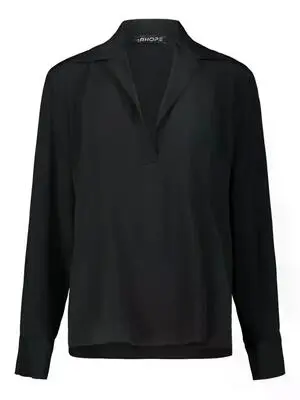 DRHOPE V-neck Collared Blouse