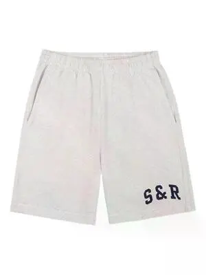 SPORTY & RICH Patch Pocket Drawstring Shorts