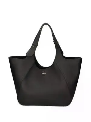 BOSS Leather Tote Bag With Logo
