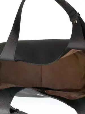 BOSS Leather Tote Bag With Logo