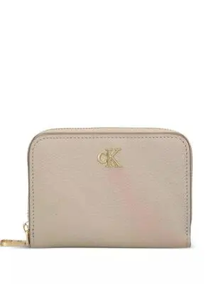 Calvin Klein Logo Zip Wallet - Neutrals