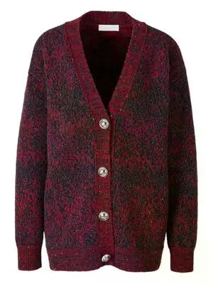 Rabanne Textured Button Wool Cardigan